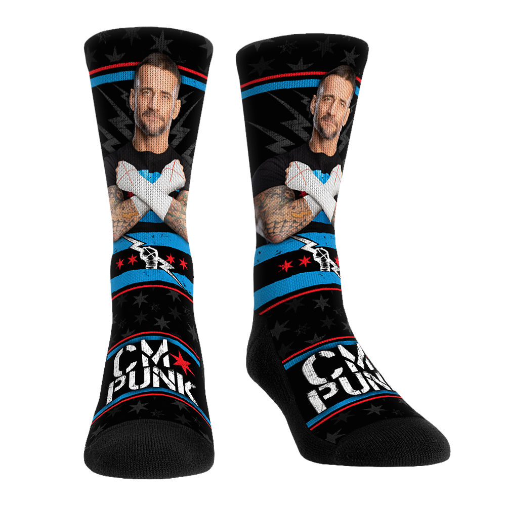 CM Punks Socks - Showtime - WWE Sock Collection – Rock 'Em Socks