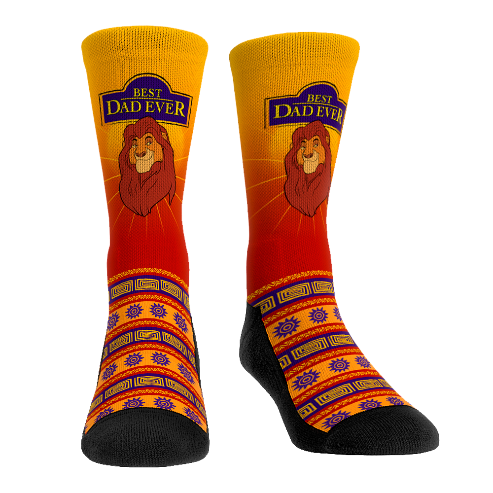 The Lion King Socks - Best Dad Ever - Rock 'Em Socks