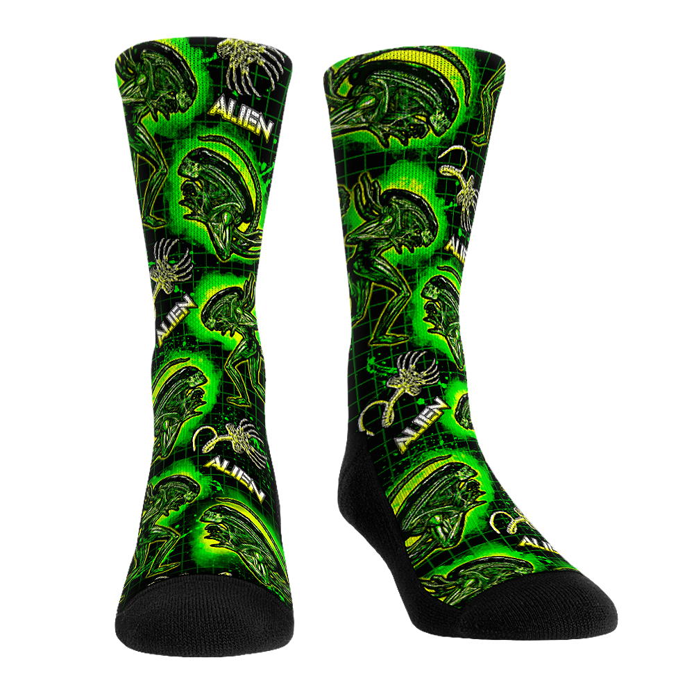 Alien Socks - Alien All-Over - Rock 'Em Socks