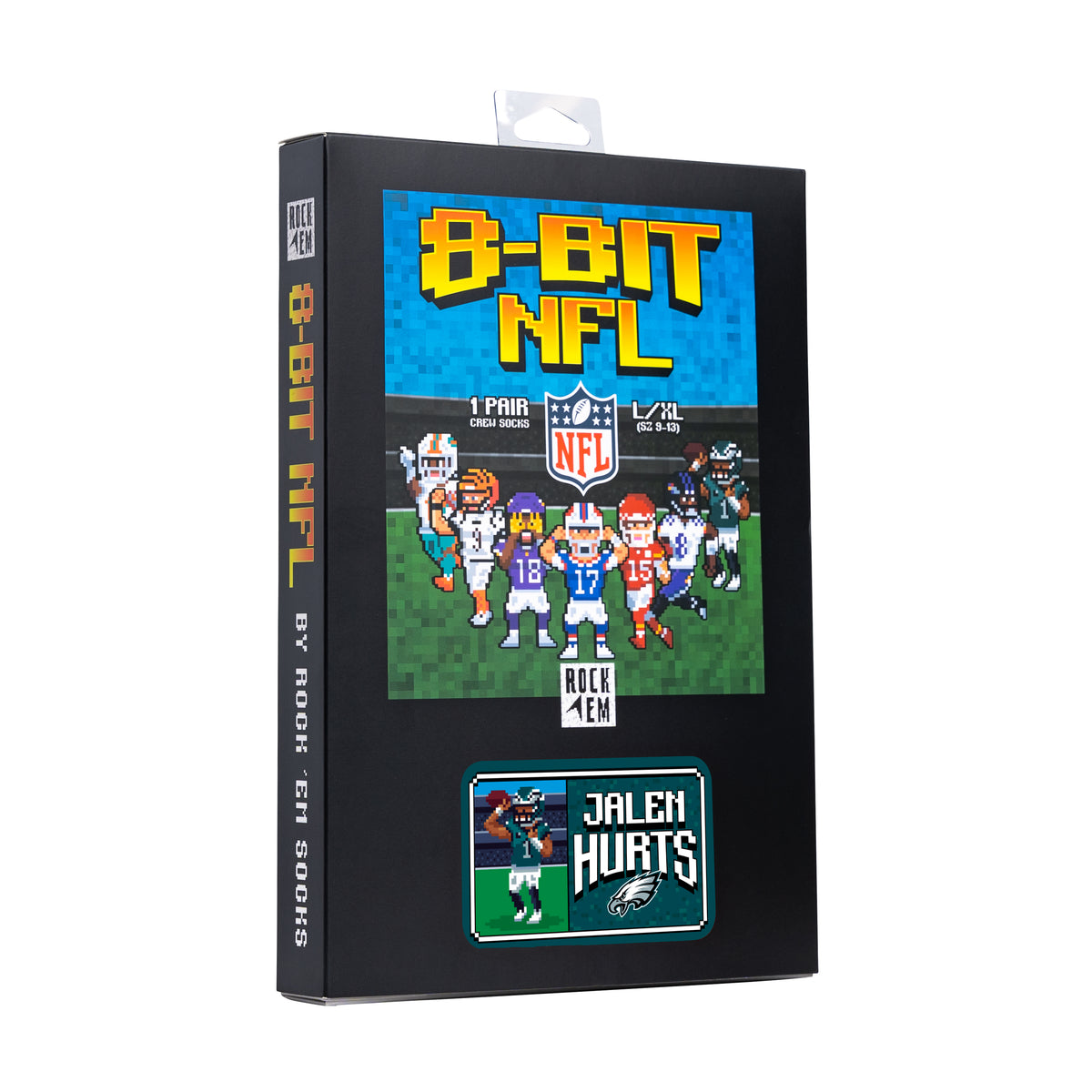 Jalen Hurts Socks - 8-Bit Collection Philadelphia Eagles - Rock 'Em ...