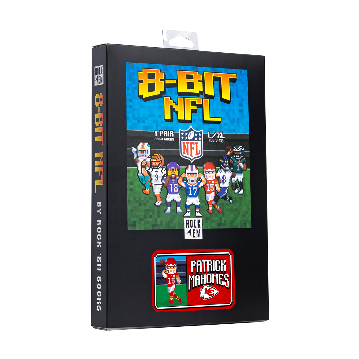 Patrick Mahomes Socks - 8-Bit Collection Kansas City Chiefs - Rock 'Em ...