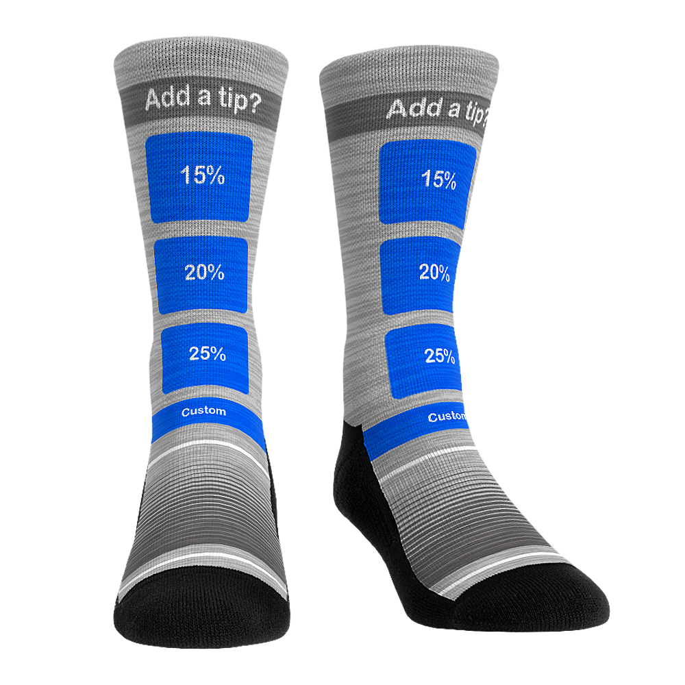 Would You Like to Add a Tip Socks 0 Rock 'Em Socks - Viral Socks