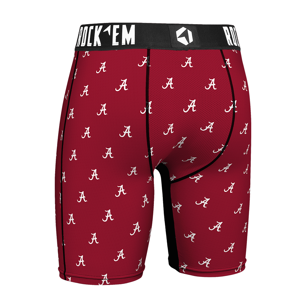 Alabama Crimson Tide - Boxer Briefs - Big Mascot - Rock 'Em Socks