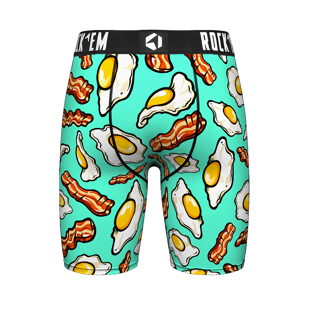 Bacon & Eggs - Rock 'Em Boxer Briefs - Underwear - Rock 'Em Socks
