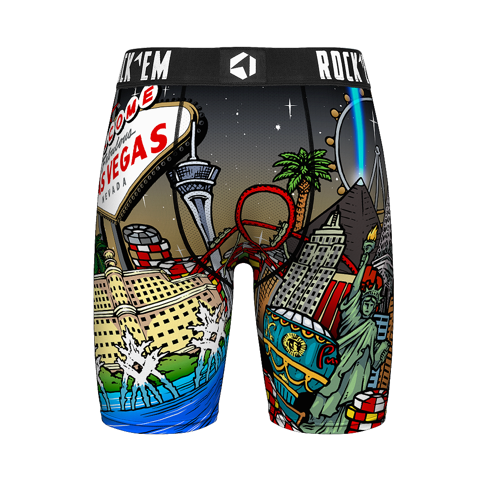 Greetings from Las Vegas - Rock 'Em Boxer Briefs - Underwear - Rock 'Em ...