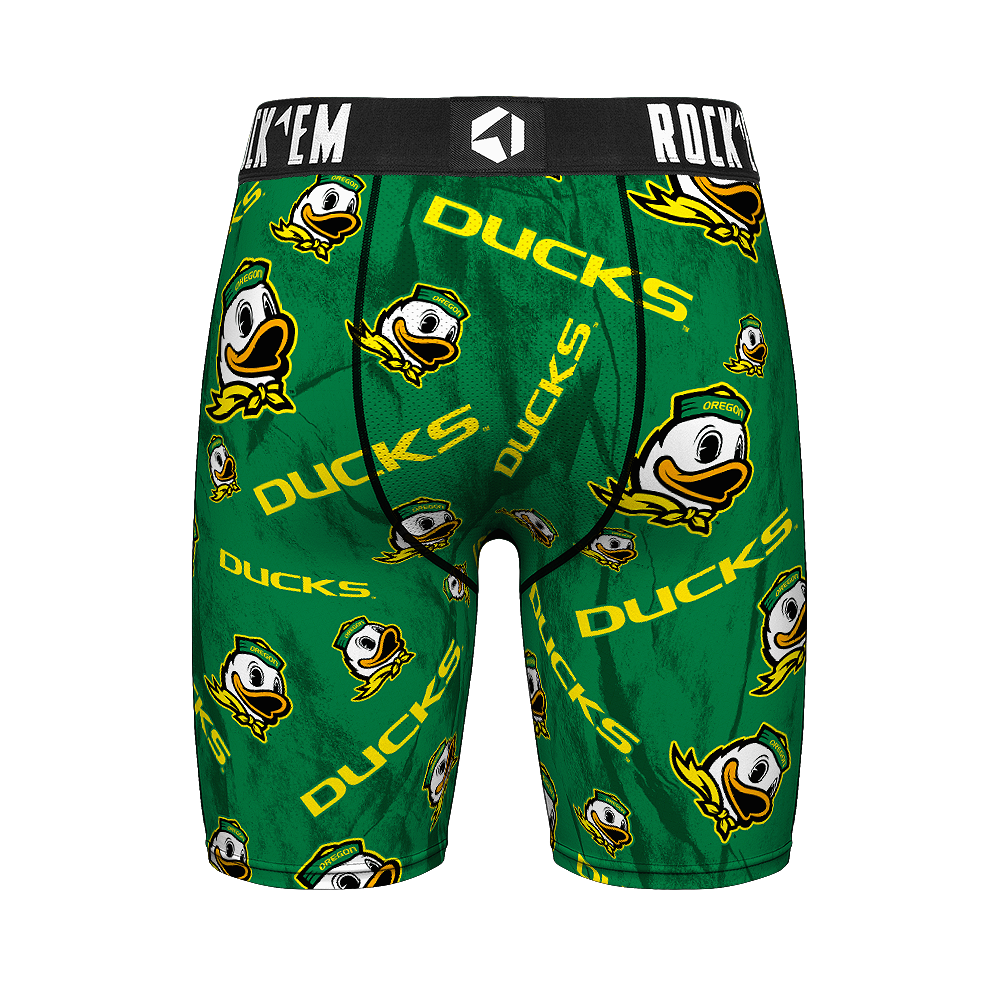 Oregon Ducks - Boxer Briefs - Logo All-Over - Rock 'Em Socks