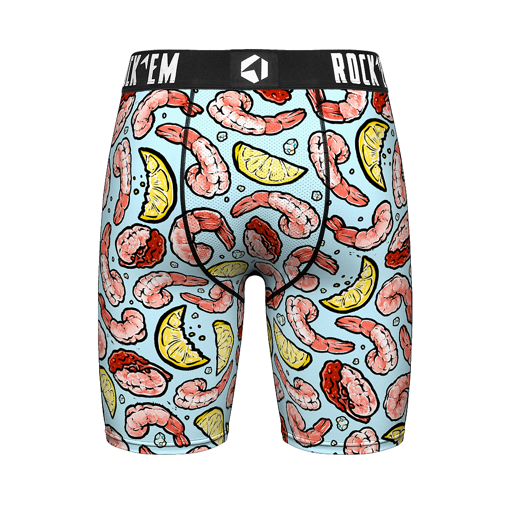 Shrimp All-Over - Rock 'Em Boxer Briefs - Underwear - Rock 'Em Socks