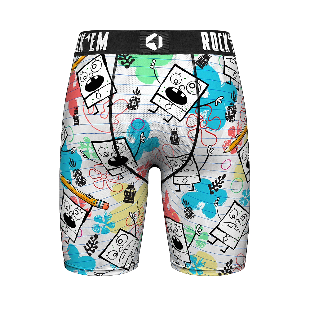 SpongeBob SquarePants Boxers - Doodlebob - Underwear - Rock 'Em Socks