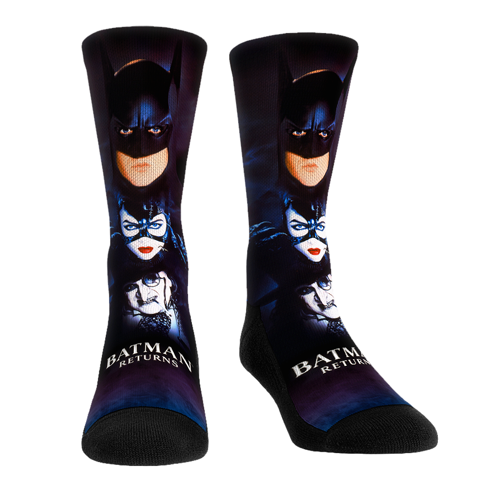 Batman Socks - Batman Returns Movie Poster - Rock 'Em Socks - DC Comics ...
