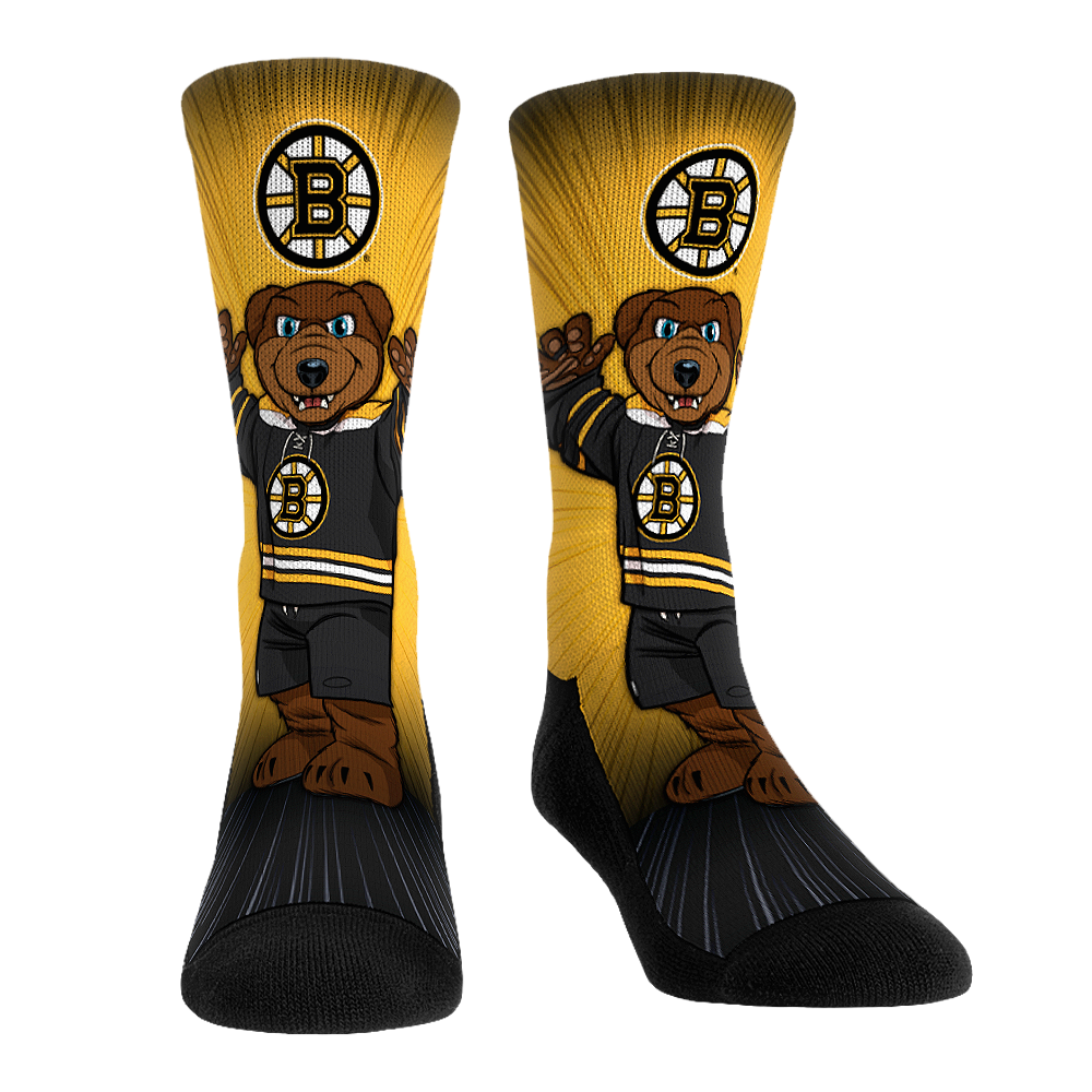 Boston Bruins - Mascot Pump Up! - NHL Socks - Rock 'Em Socks