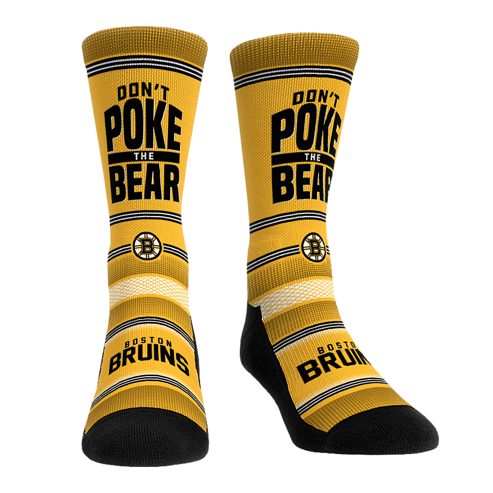 Boston Bruins Socks - Slogan - NHL Socks - Rock 'Em Socks