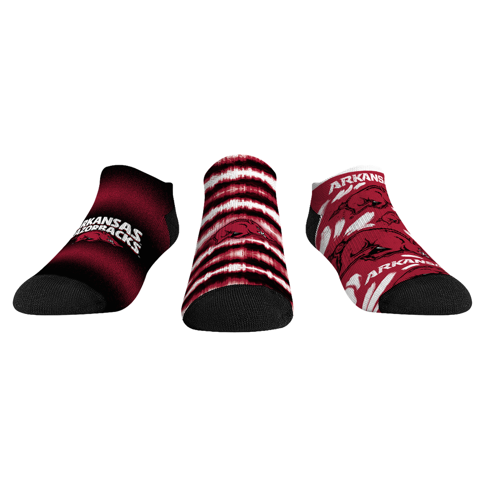 Arkansas Razorbacks Socks - Low Cut - Tie Dye - Rock 'Em Socks