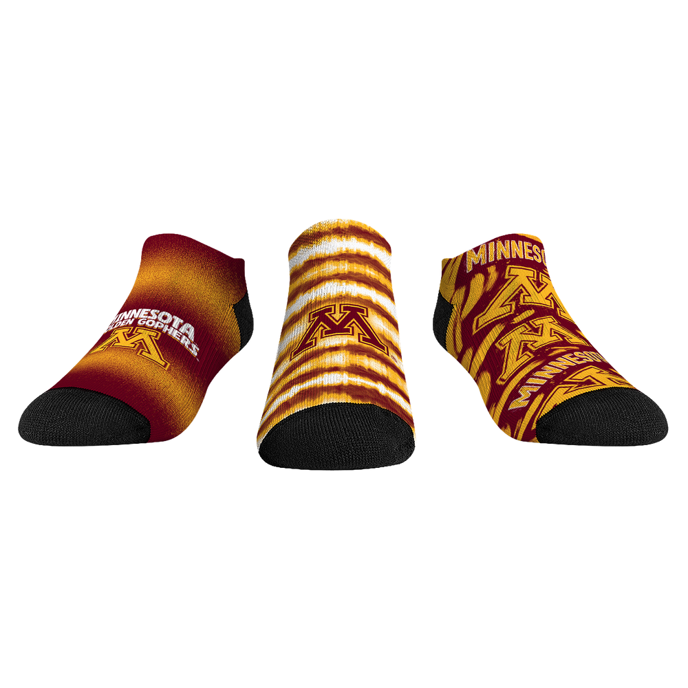 Minnesota Gophers Socks - Low Cut - Tie Dye - Rock 'Em Socks