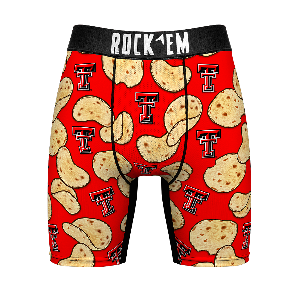 Texas Tech Red Raiders - Boxer Briefs - Tortillas All-Over - Rock 'Em Socks