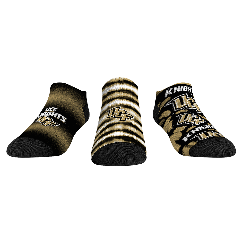 UCF Knights Socks - Low Cut - Make Some Noise 3-Pack - Rock 'Em Socks