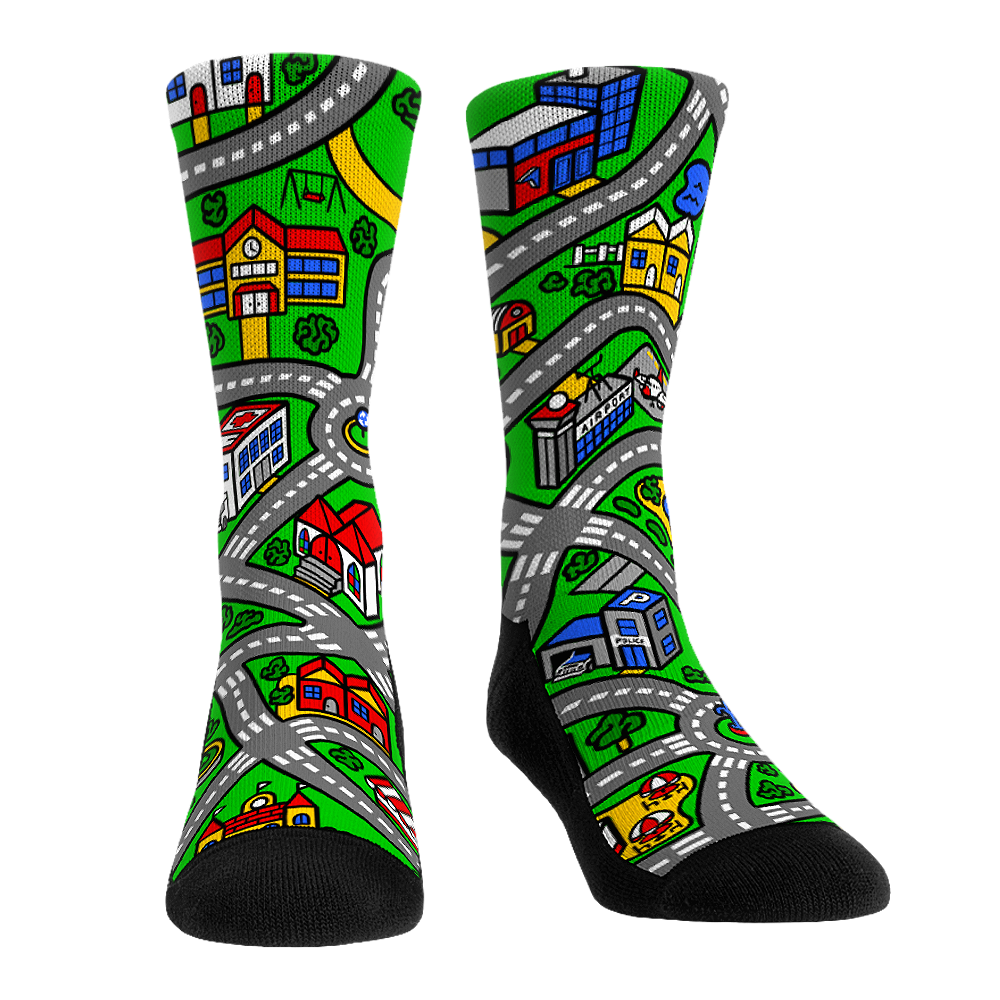 City Map Rug Socks - Rock 'Em Socks