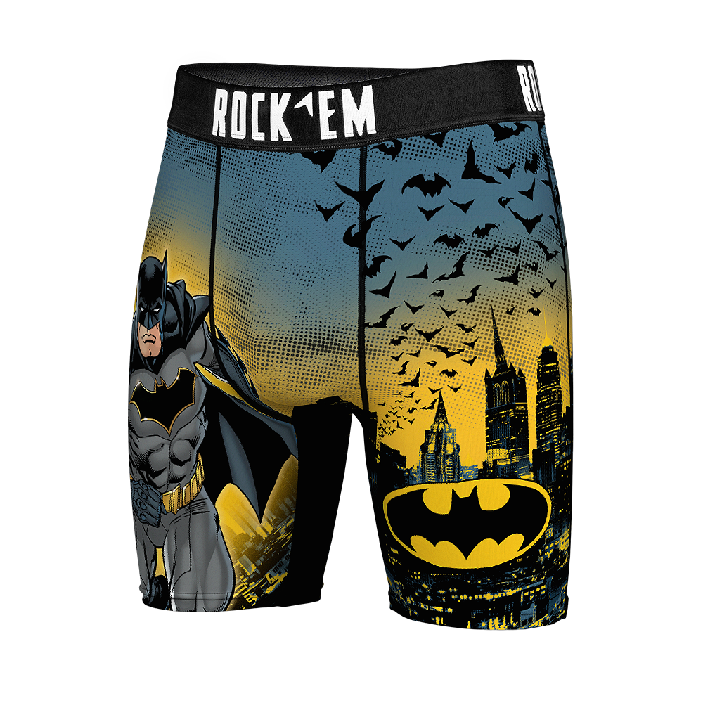 Batman Hero Pose - Rock 'Em Boxer Briefs - Underwear - Rock 'Em Socks