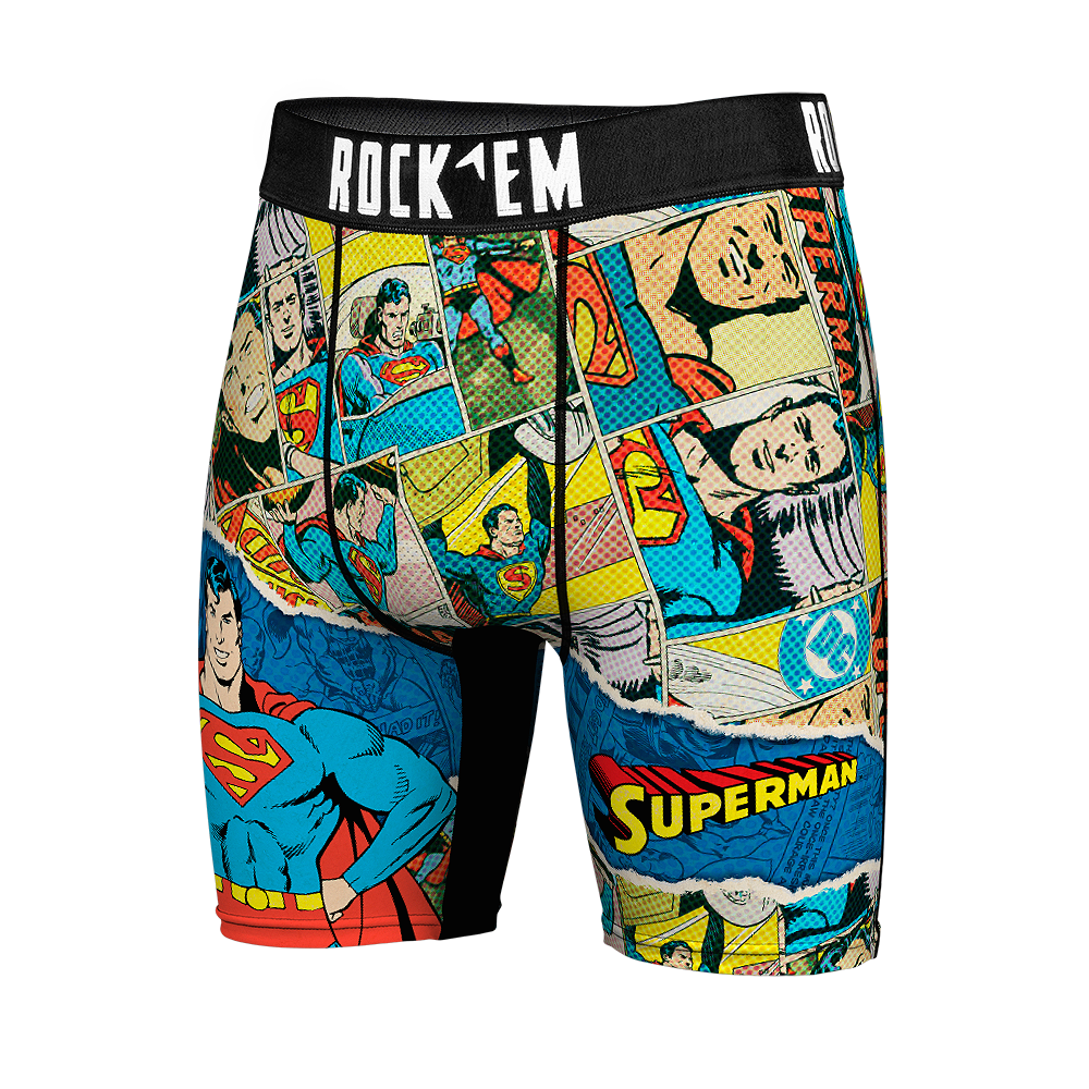 Superman Off Panel - Rock 'Em Boxer Briefs - Underwear - Rock 'Em Socks
