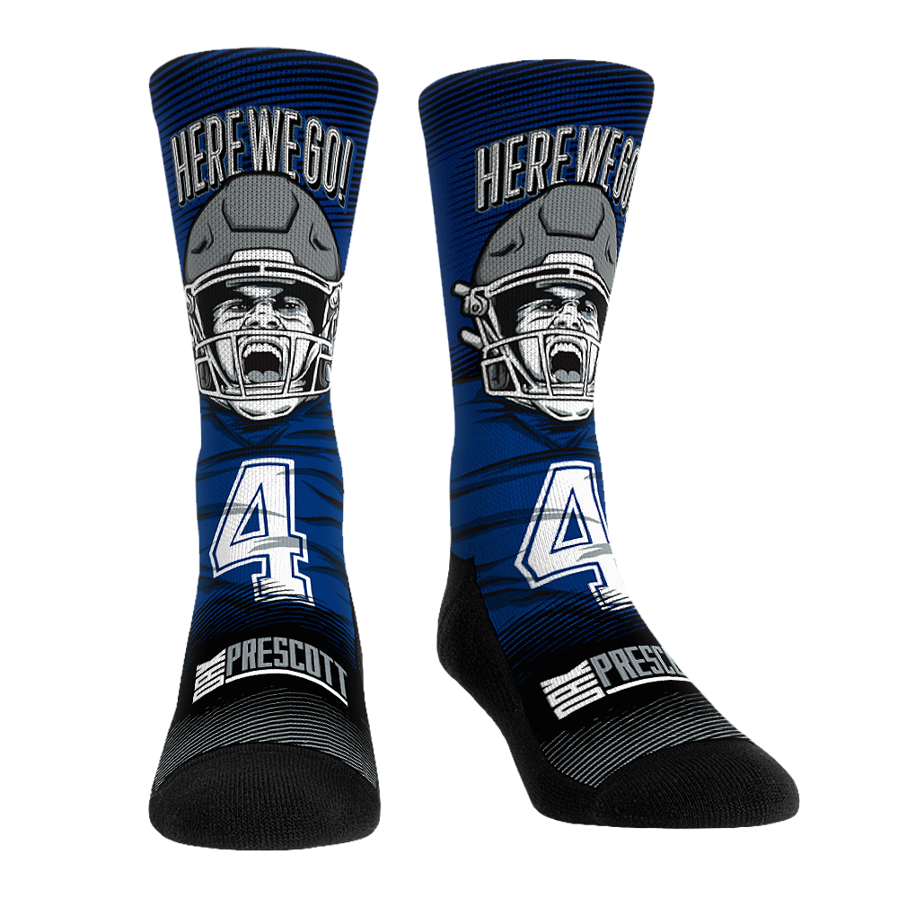 Dak Prescott - Here We Go! Socks - Rock 'Em Socks - NFLPA