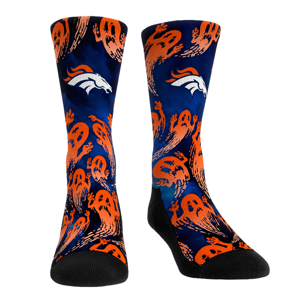Denver Broncos Socks - Ghost Fade Socks - NFL Socks - Rock 'Em Socks