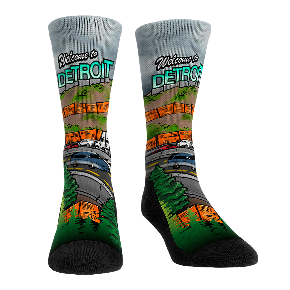 Detroit Sign Socks - Rock 'Em Socks