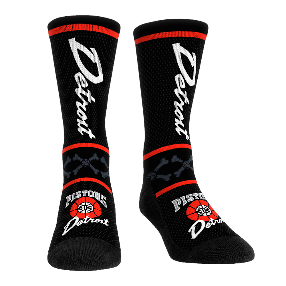 Detroit Pistons Socks - City Edition Jersey Socks - NBA Socks - Rock ...