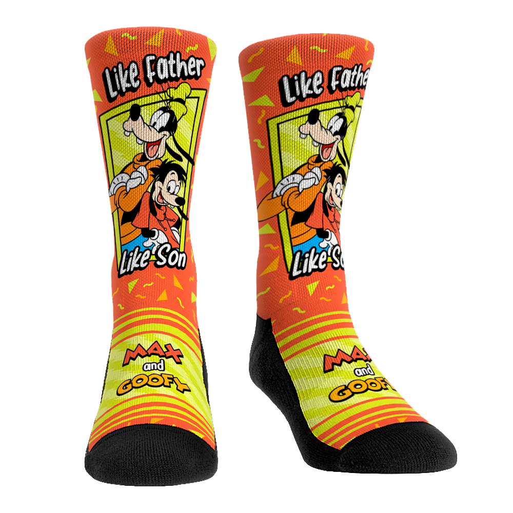 Max & Goofy Socks - Like Father Like Son - Disney Socks - Rock 'Em Socks