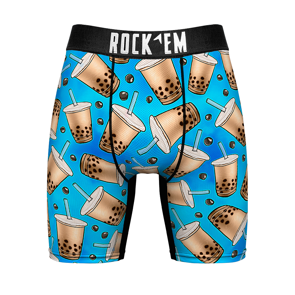 Boba Tea All-Over - Rock 'Em Boxer Briefs - Underwear - Rock 'Em Socks