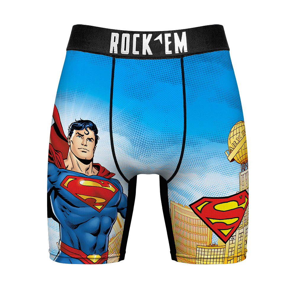 Superman Hero Pose - Rock 'Em Boxer Briefs - Underwear - Rock 'Em Socks