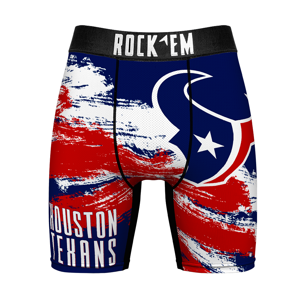 Houston Texans - Rock 'Em Boxer Briefs - Logo All-Over Underwear - Rock ...