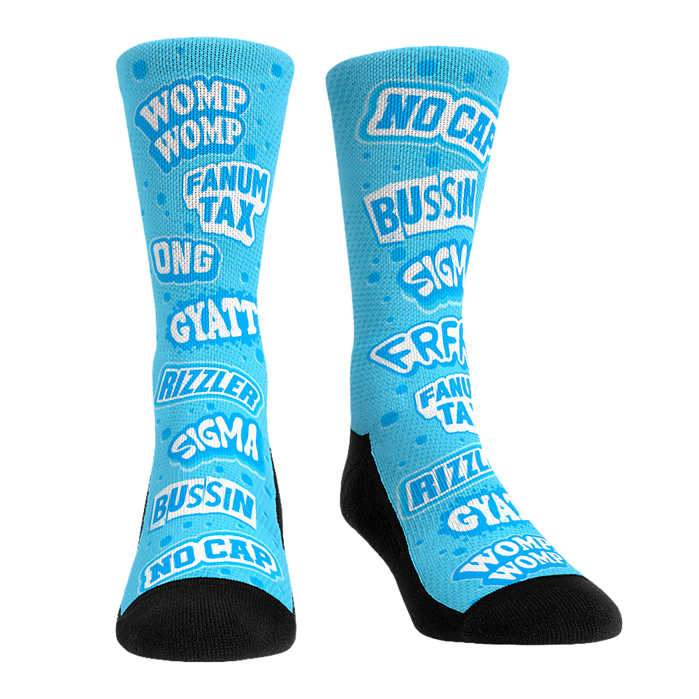 Gen Alpha Slang All-Over Socks - Rock 'Em Socks