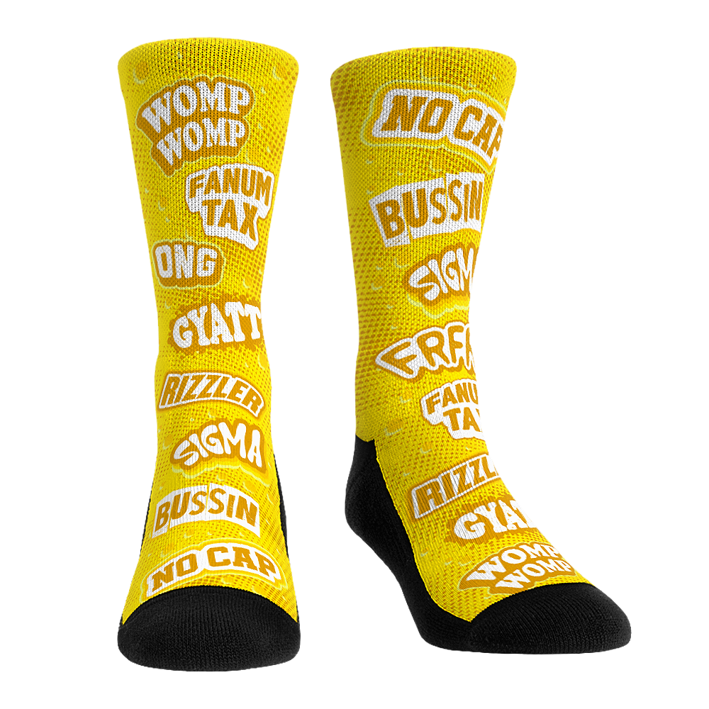 Gen Alpha Slang All-Over Socks - Rock 'Em Socks