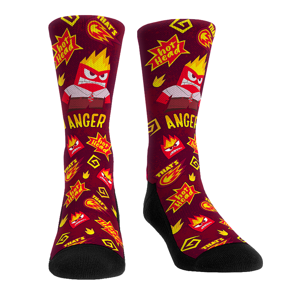 Inside Out 2 Socks - Anger - Rock 'Em Socks