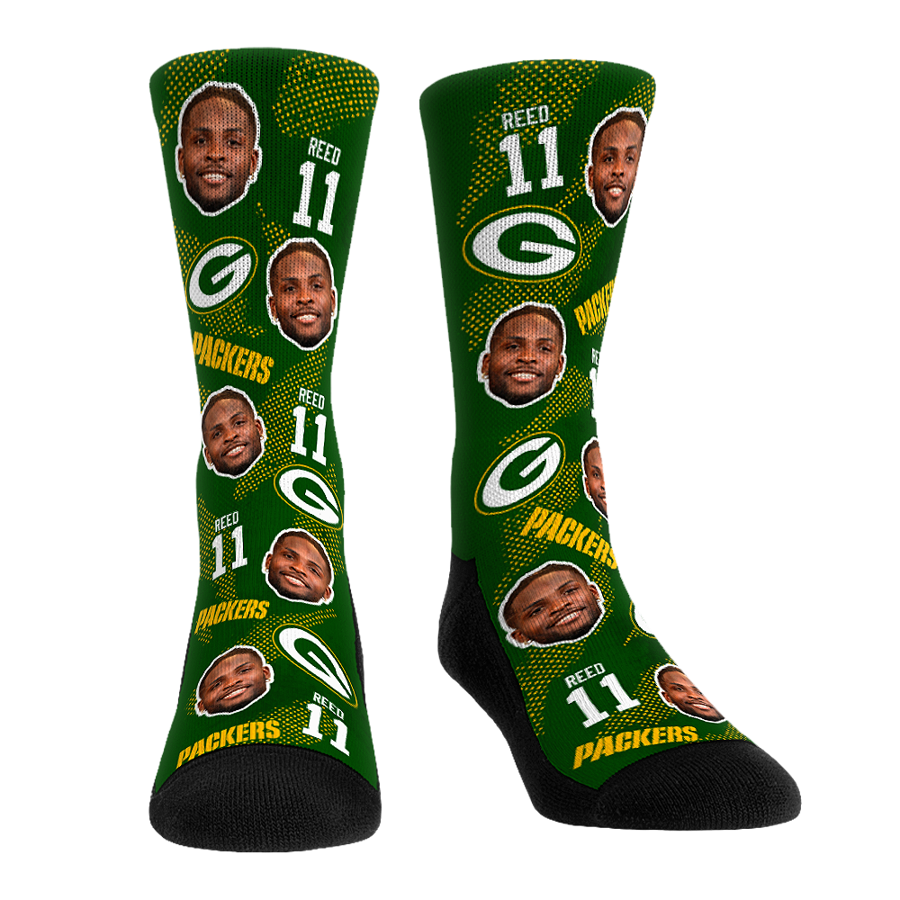 Jayden Reed Socks - Green Bay Packers Socks - Rock 'Em Socks - NFL