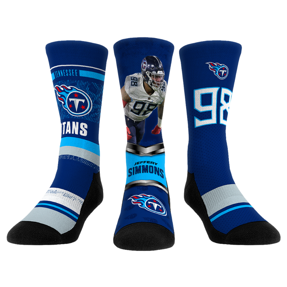 Jeffery Simmons Socks - Tennessee Titans Socks - Rock 'Em Socks - NFL