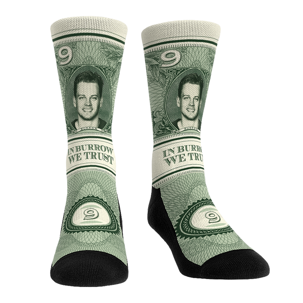 Joe Burrow Socks - Money Maker - Rock 'Em Socks - NFLPA