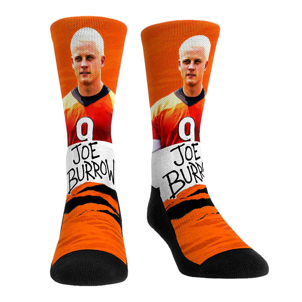 Joe Burrow Socks - Slim Shiesty Socks - Rock 'Em Socks - NFLPA