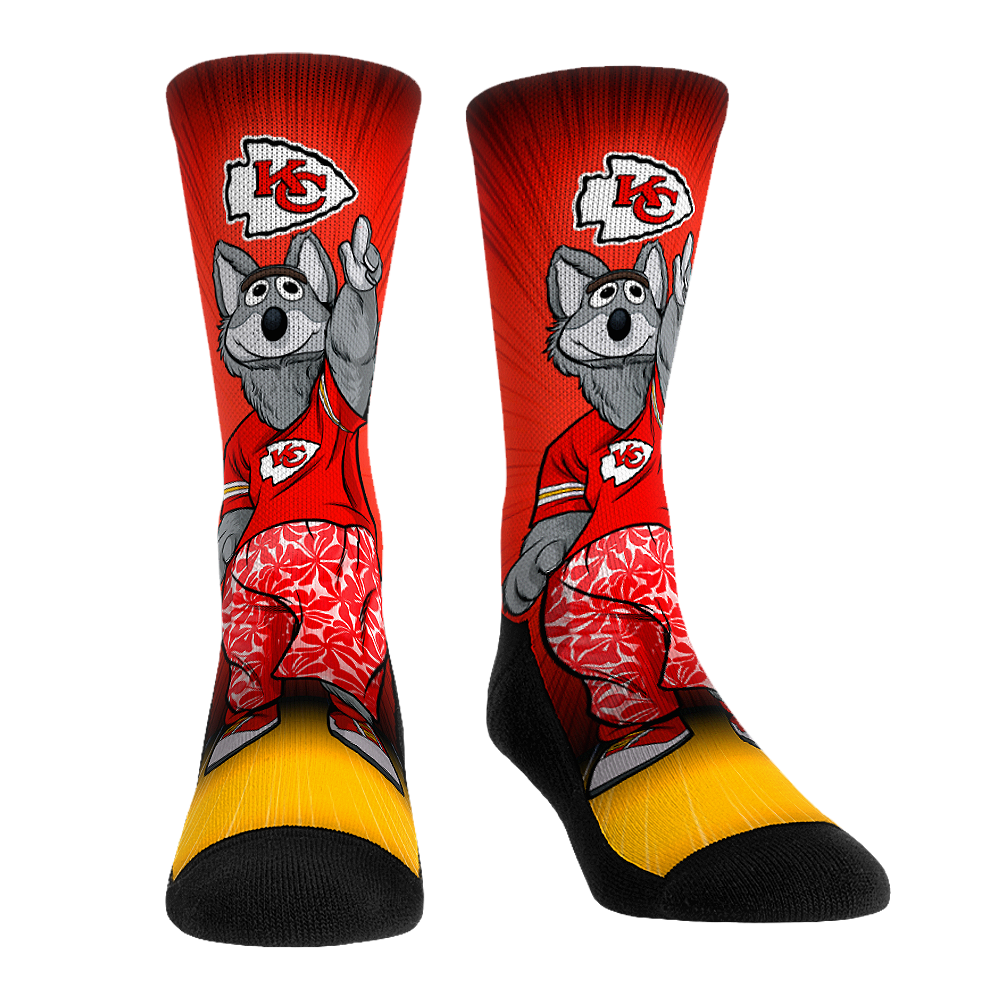 Kansas City Chiefs - Mascot Pump Up! - NFL Socks - Rock 'Em Socks