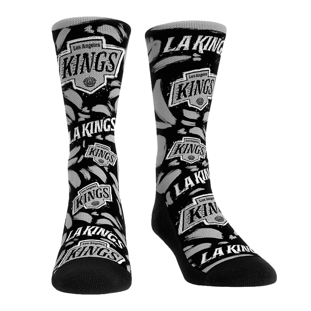Los Angeles Kings Socks - Logo Paint - NHL Socks - Rock 'Em Socks