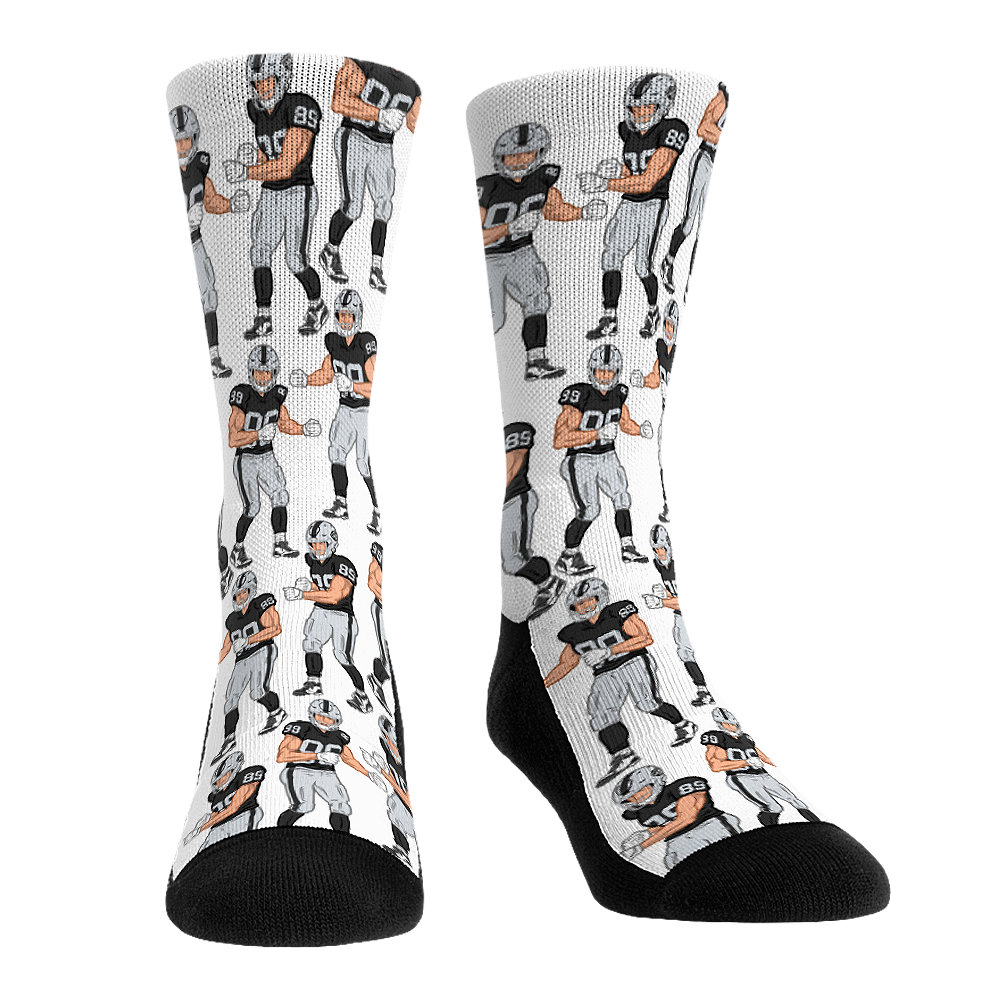 Brock Bowers Socks - Dance - Rock 'Em Socks - Las Vegas Raiders