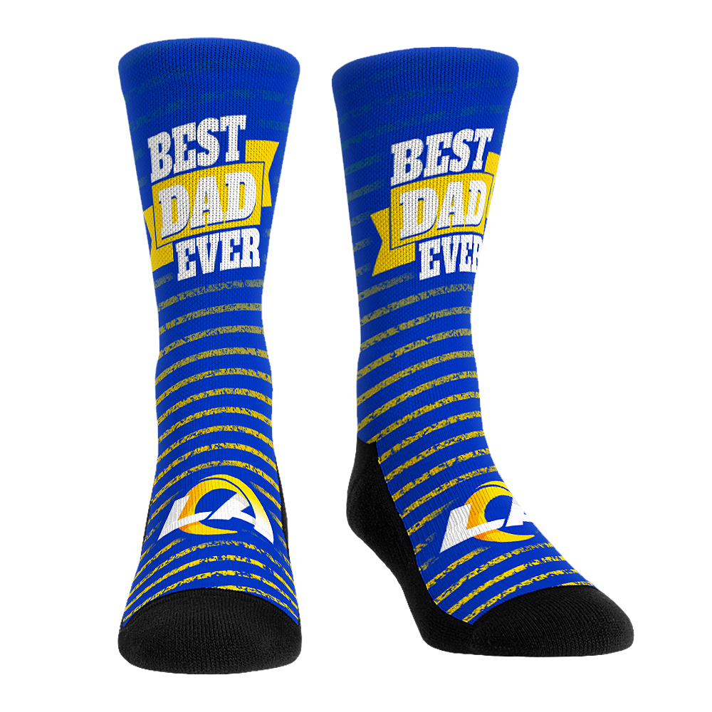 Los Angeles Rams Socks - #1 Dad Socks - NFL Socks - Rock 'Em Socks
