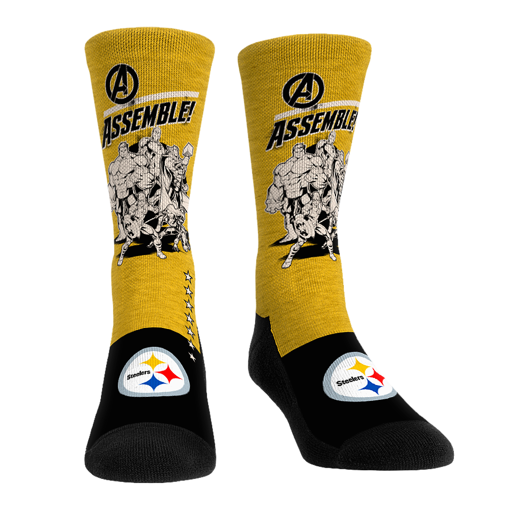 Pittsburgh Steelers Socks - Marvel - Avengers Assemble - NFL Socks ...