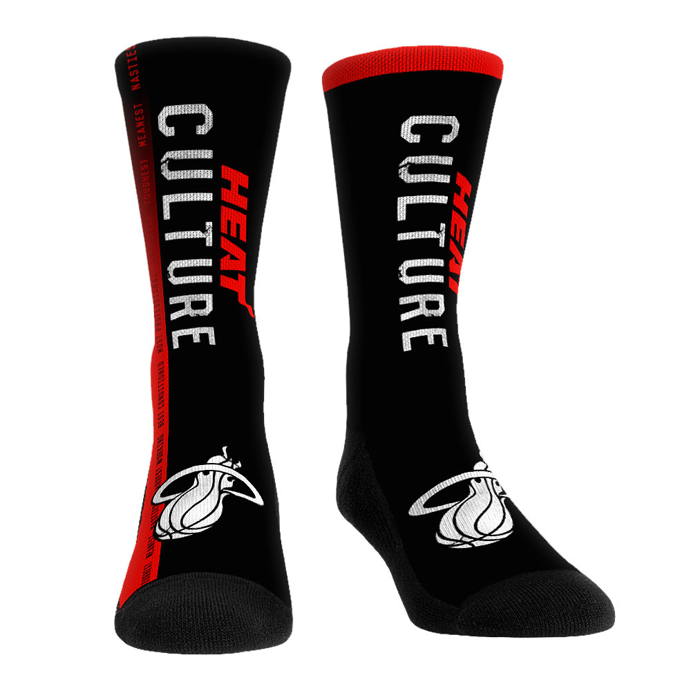 Miami Heat Socks - City Edition Jersey Socks - NBA Socks - Rock 'Em Socks