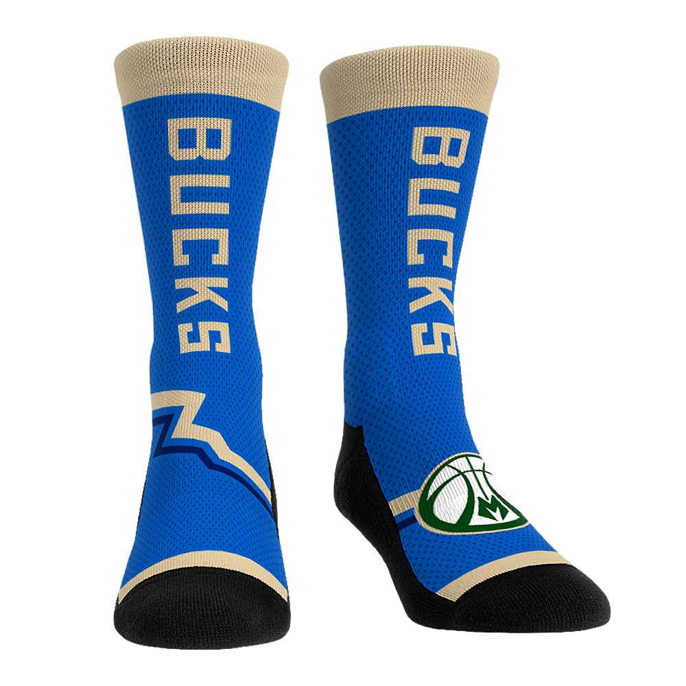 Milwaukee Bucks Socks - City Edition Jersey Socks - NBA Socks - Rock ...