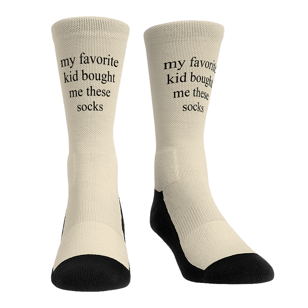 My Favorite Kid - Father's Day Socks - Rock 'Em Socks