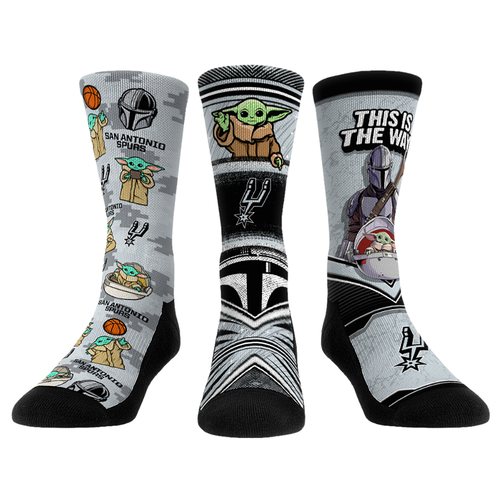 San Antonio Spurs Socks - Star Wars - NBA Socks - Rock 'Em Socks