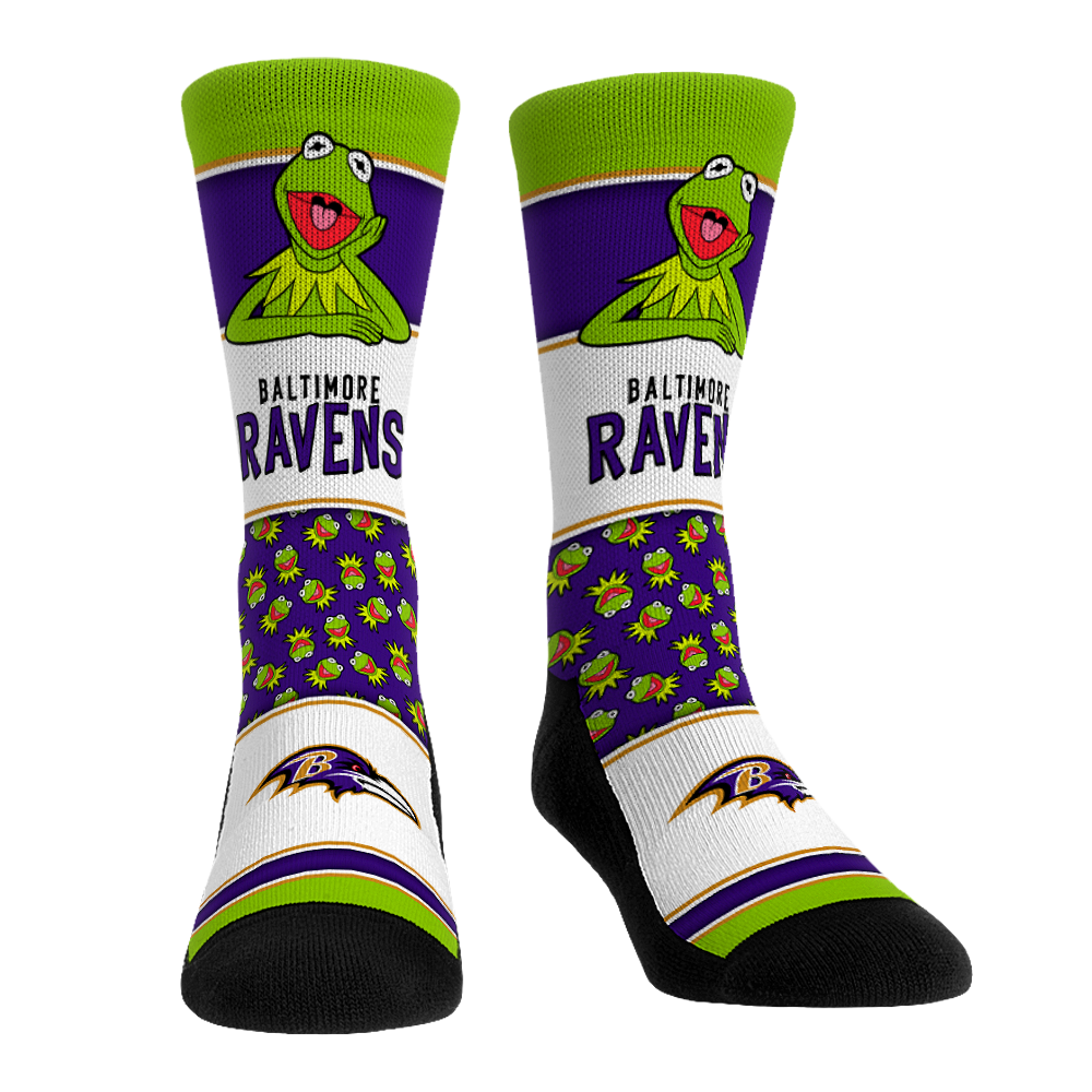 Baltimore Ravens Socks - The Muppets - NFL Socks - Rock 'Em Socks