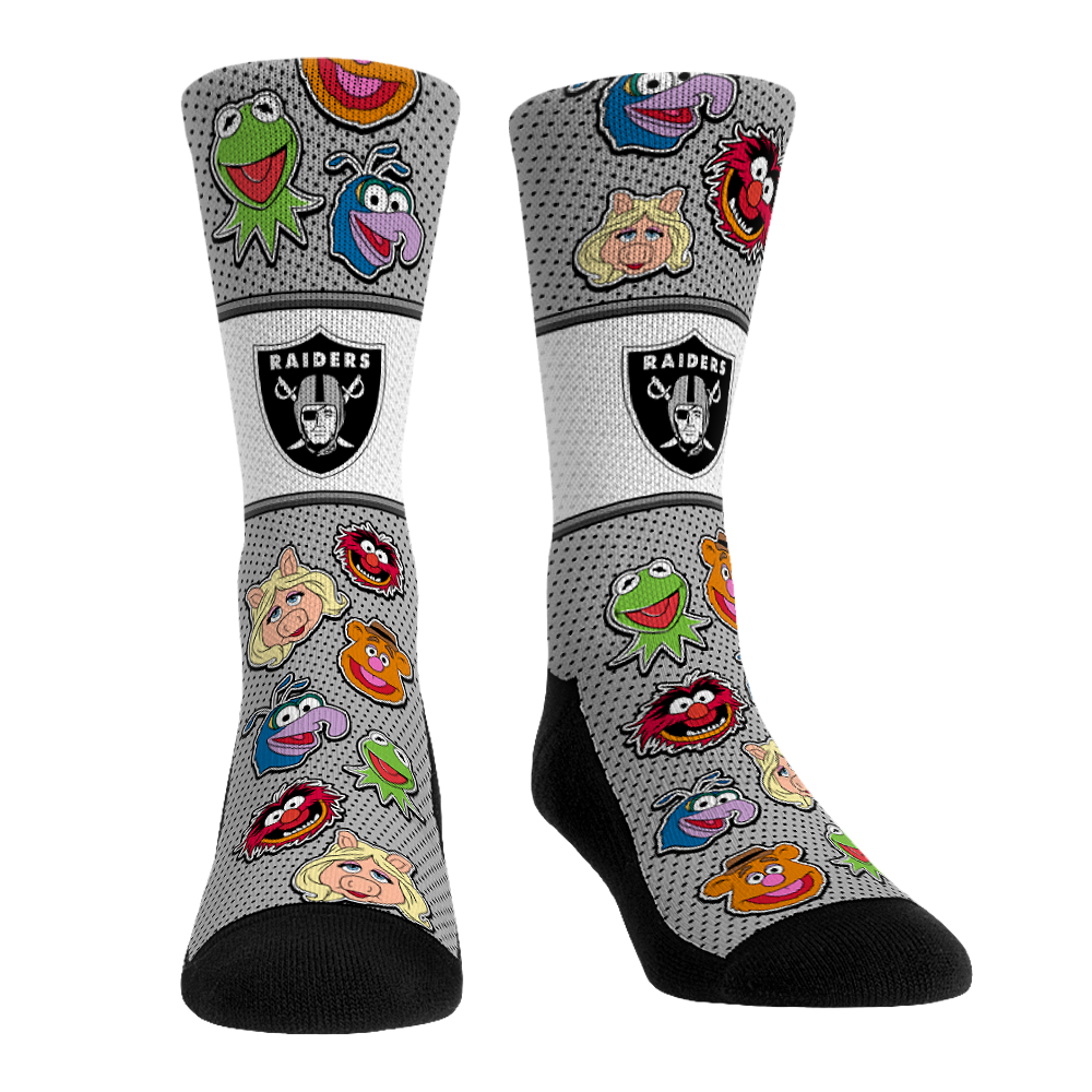 Las Vegas Raiders Socks - The Muppets - NFL Socks - Rock 'Em Socks