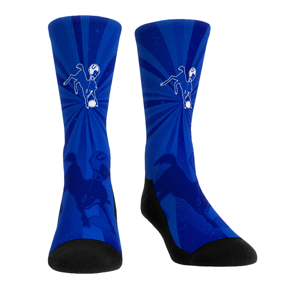 Indianapolis Colts Socks - Throwback Swirl - NFL Socks - Rock 'Em Socks