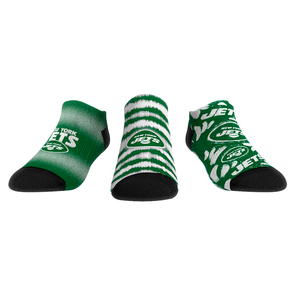 New York Jets Socks - Vibes 3-Pack - NFL Socks - Rock 'Em Socks